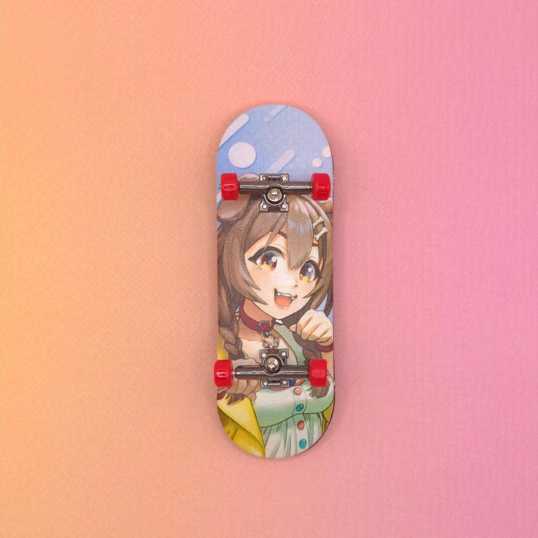 Inugami Korone Hololive Fingerboard Mini Skateboard Keychain - Etsy
