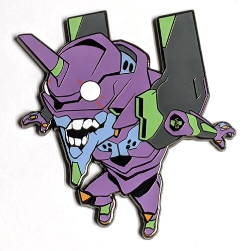 Eva Unit 00 Enamel Pin Refit Blue - Etsy