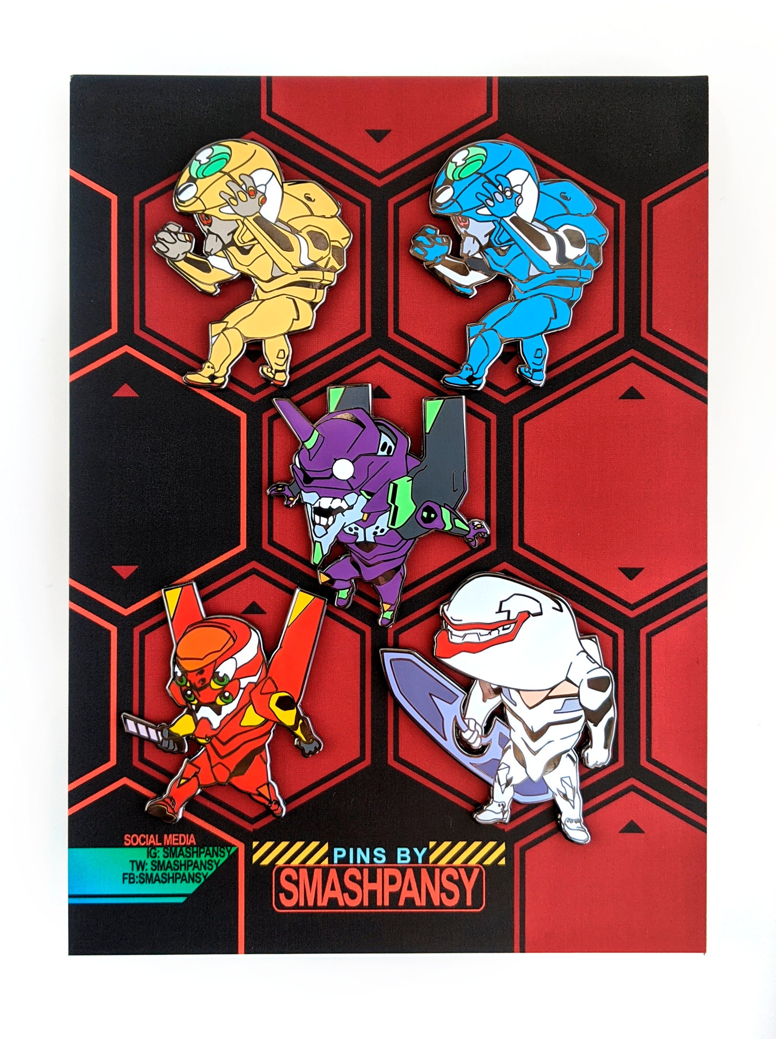 Evangelion Hard Enamel Pin FULL SET - Etsy