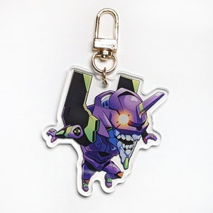 Evangelion EVA Unit Acrylic Charm Keychains Collection - Etsy