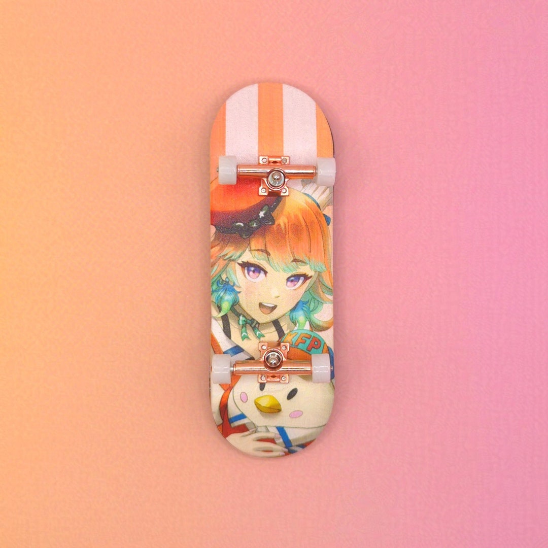 Takanashi Kiara Hololive Fingerboard Mini Skateboard Keychain - Etsy
