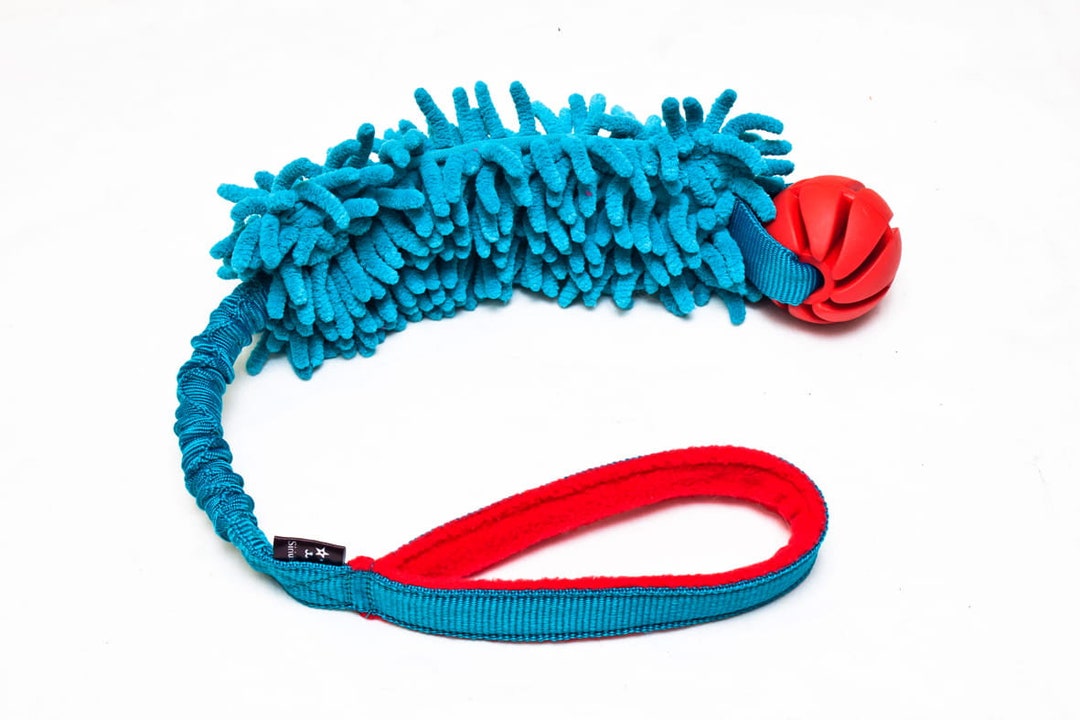 Sirius Mop Dog Toy: Bungee Tug With Vanilla Scented Ball - Etsy
