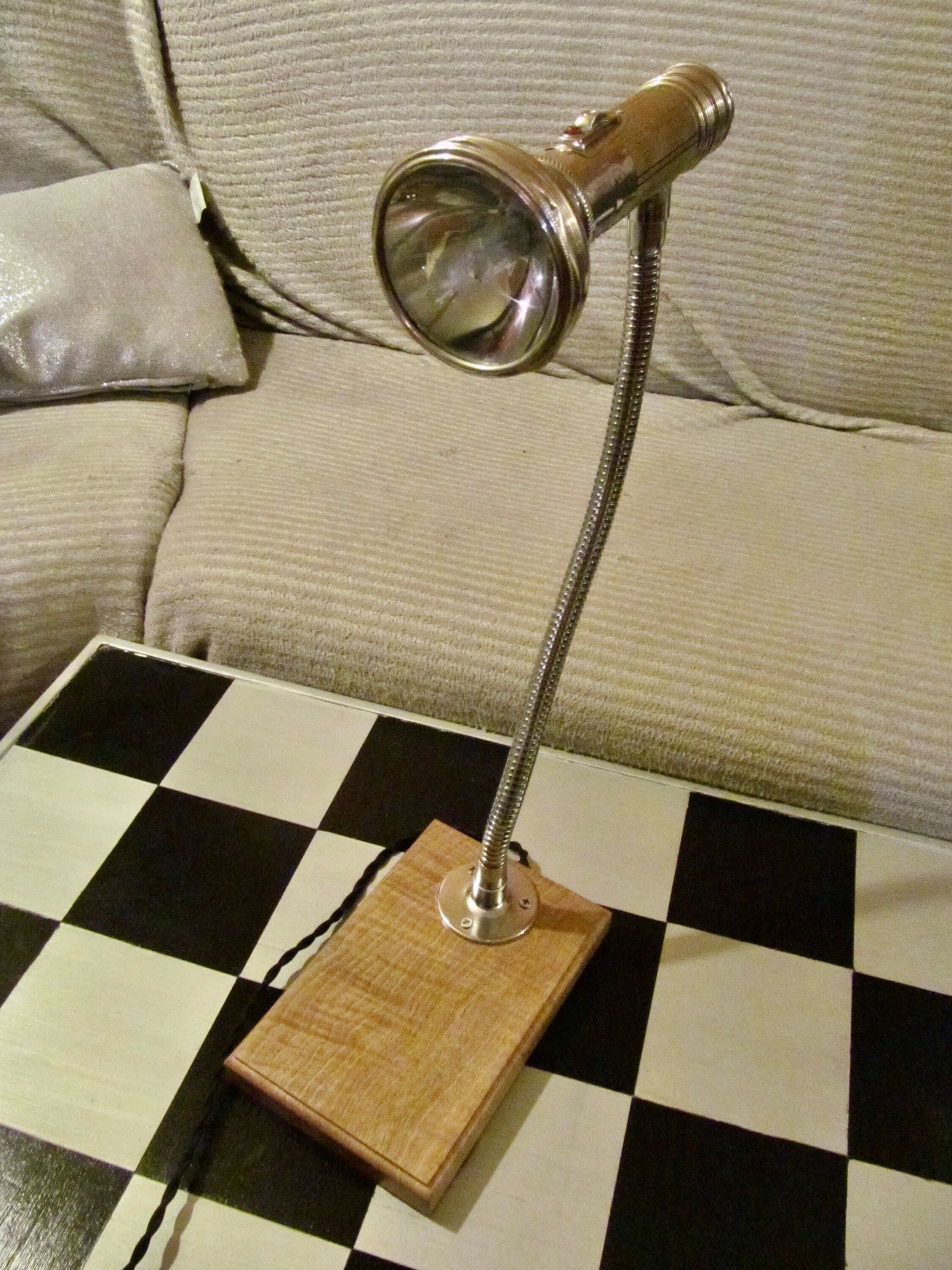 Unique Upcycled Vintage Torch Desk Lamp. - Etsy