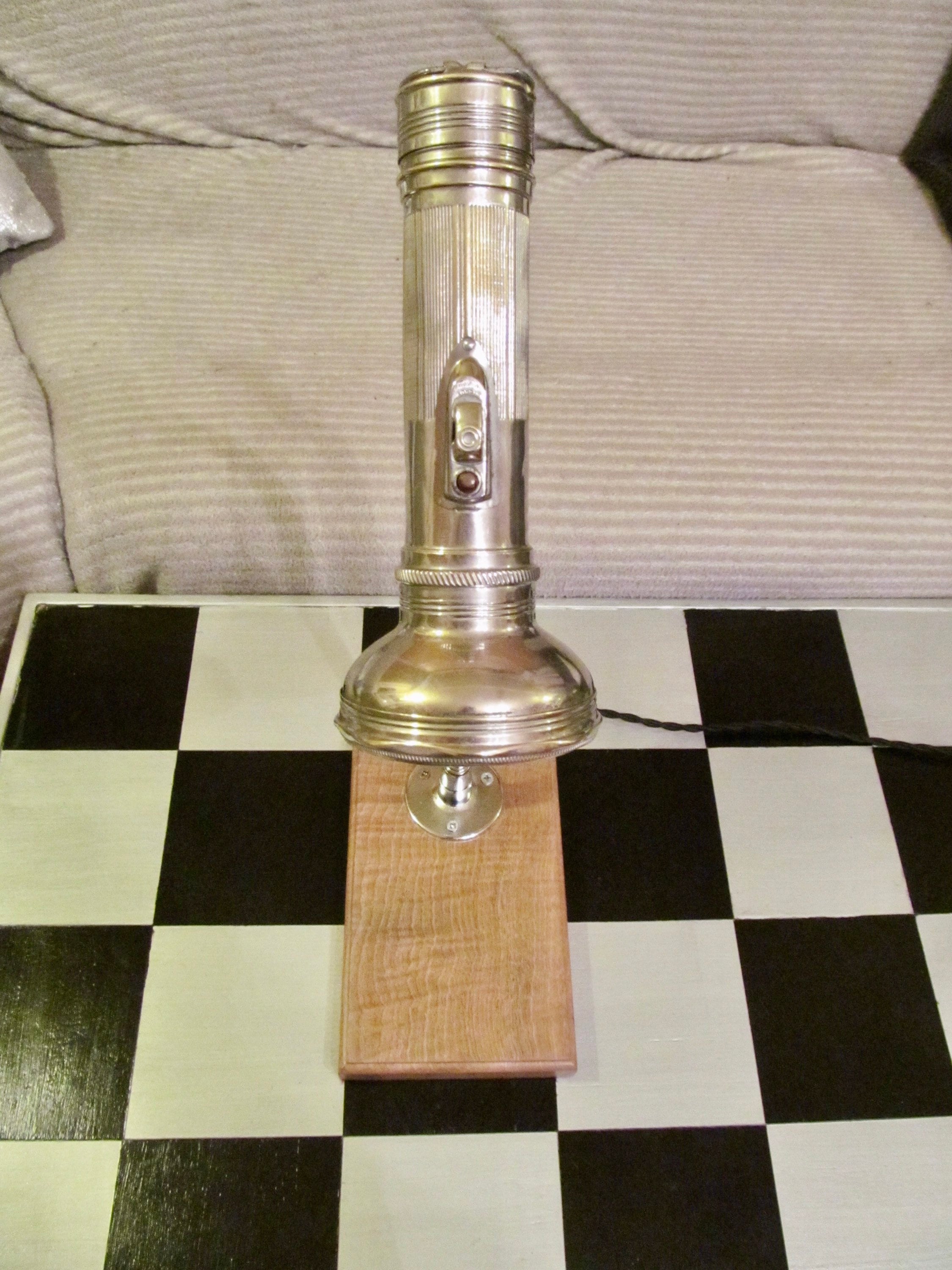 Unique Upcycled Vintage Torch Desk Lamp. - Etsy