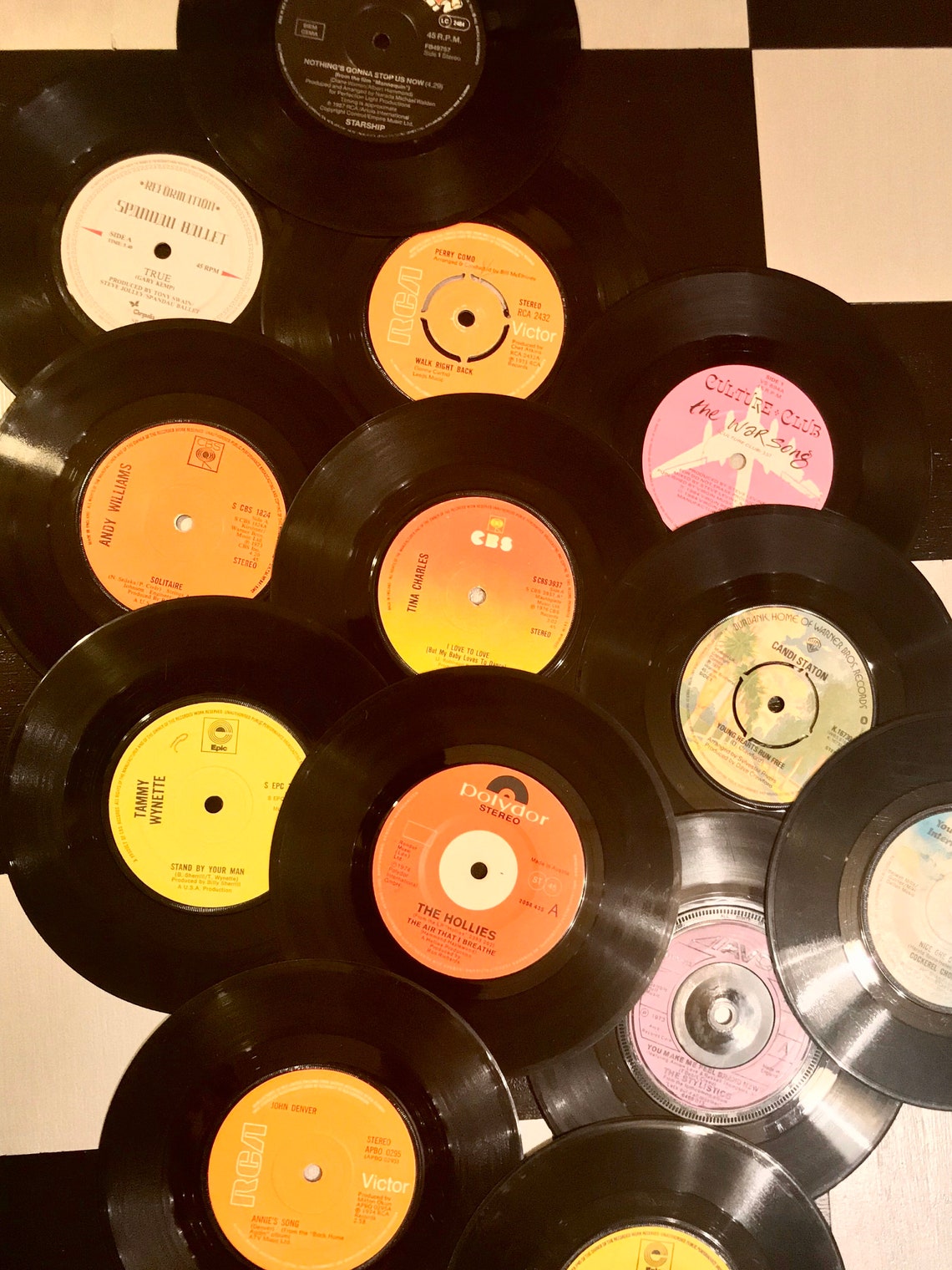 Unique Upcycled 7 45rpm Record Clocks 100 Titles Available - Etsy