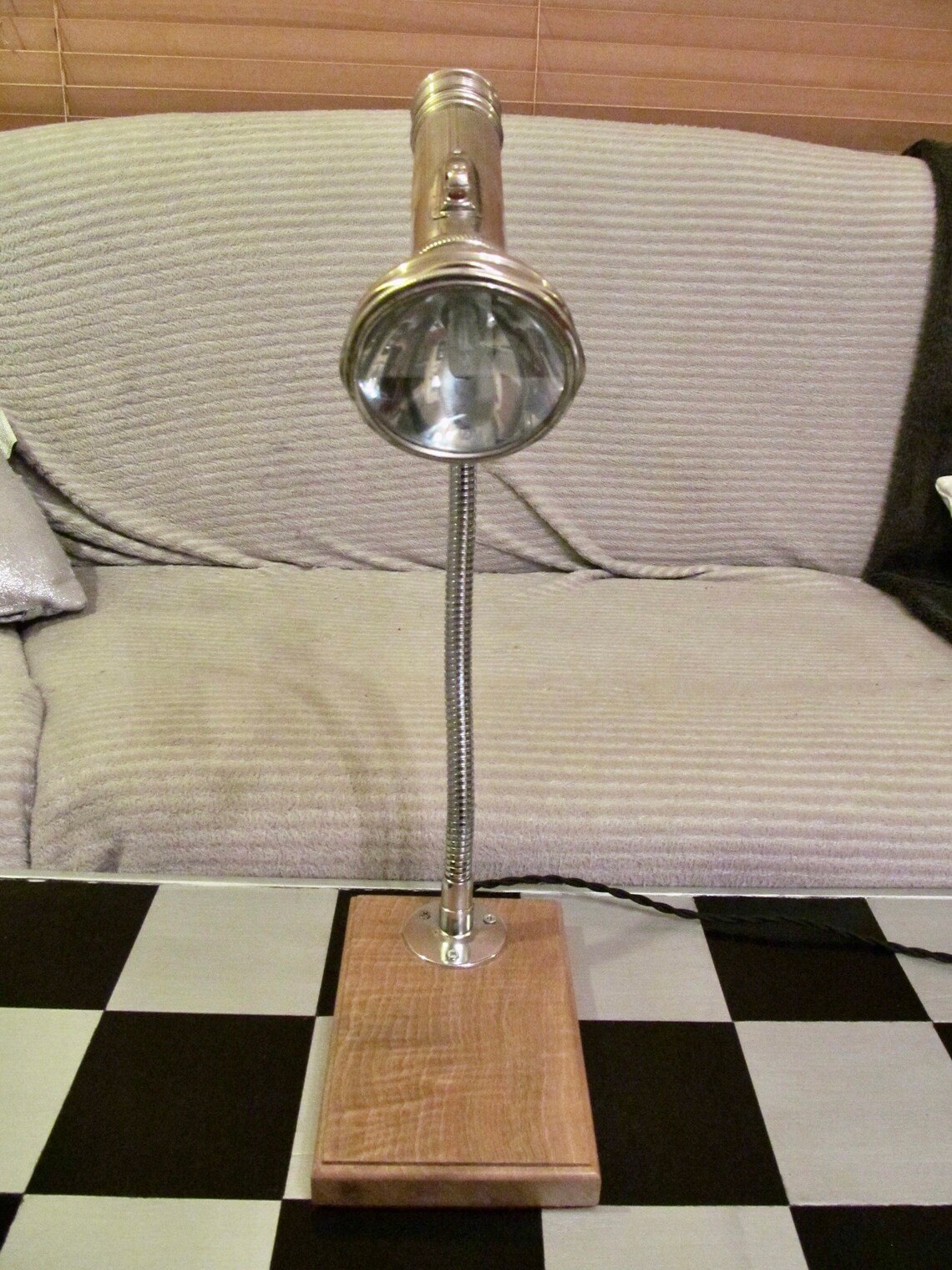 Unique Upcycled Vintage Torch Desk Lamp. - Etsy