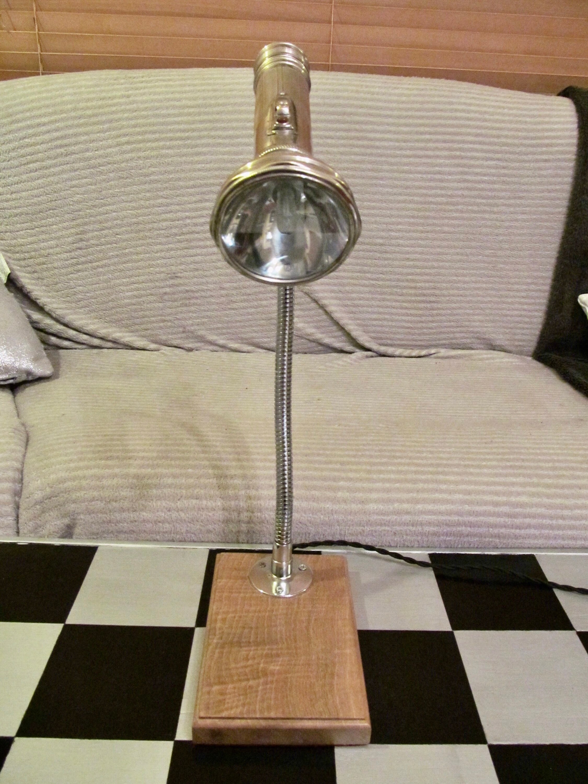 Unique Upcycled Vintage Torch Desk Lamp. - Etsy