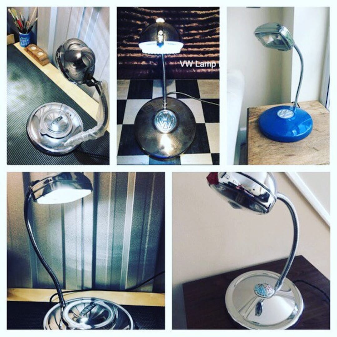 Unique Upcycled Vintage Desk Lamps - Classic Car Theme - Made to Order ...