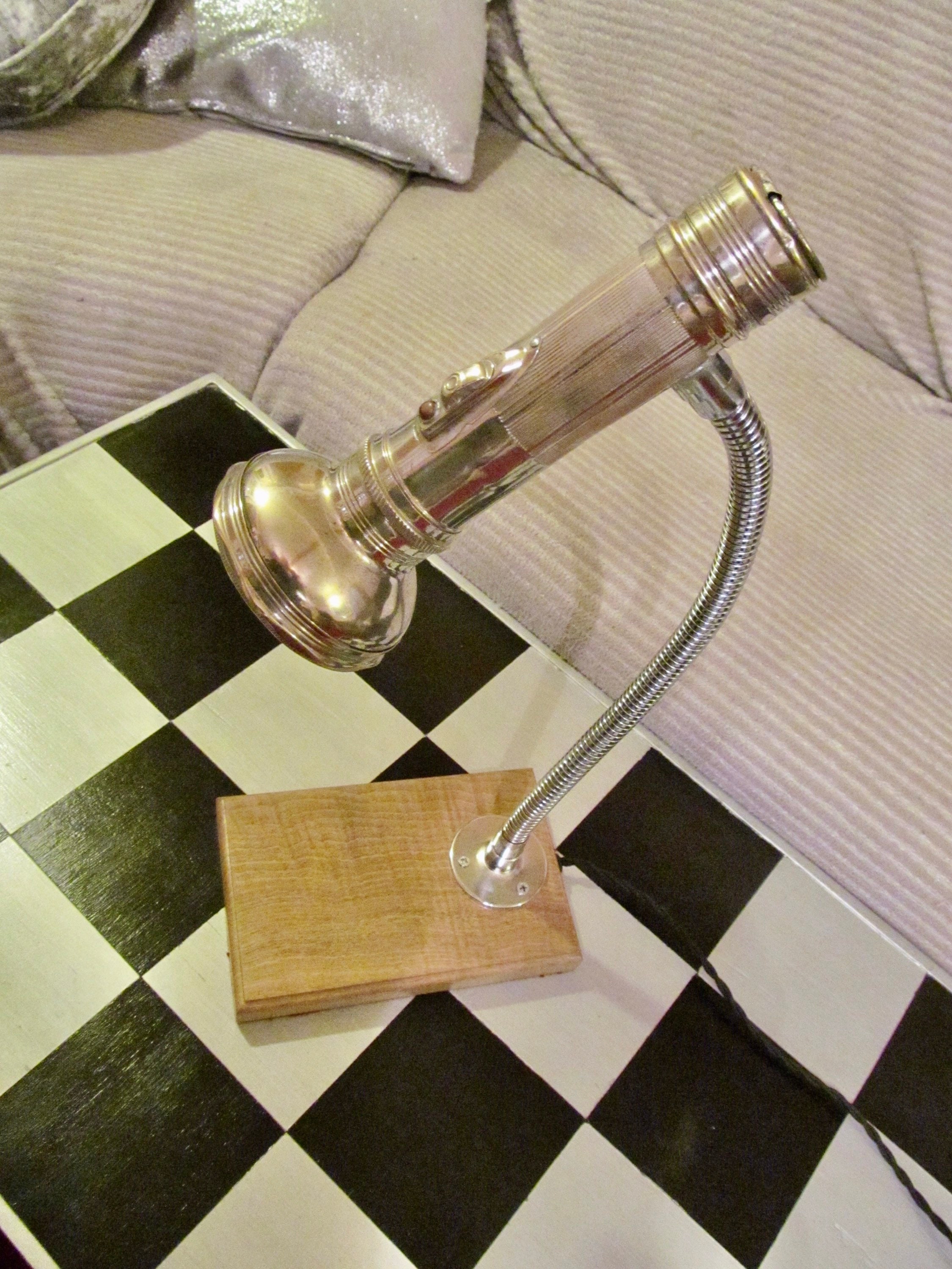 Unique Upcycled Vintage Torch Desk Lamp. - Etsy