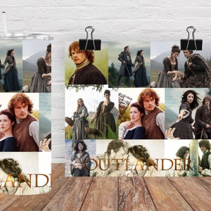 Outlander Collage Sublimated Personalized Tumbler With Lid and Straw ...