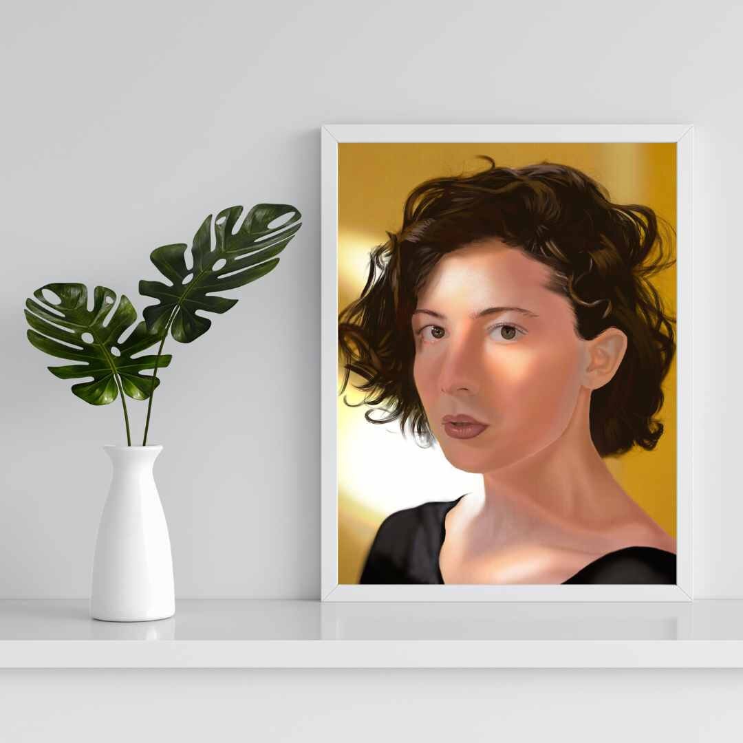 Golden Hour Art Print - Unframed Print - Portrait Original Art ...