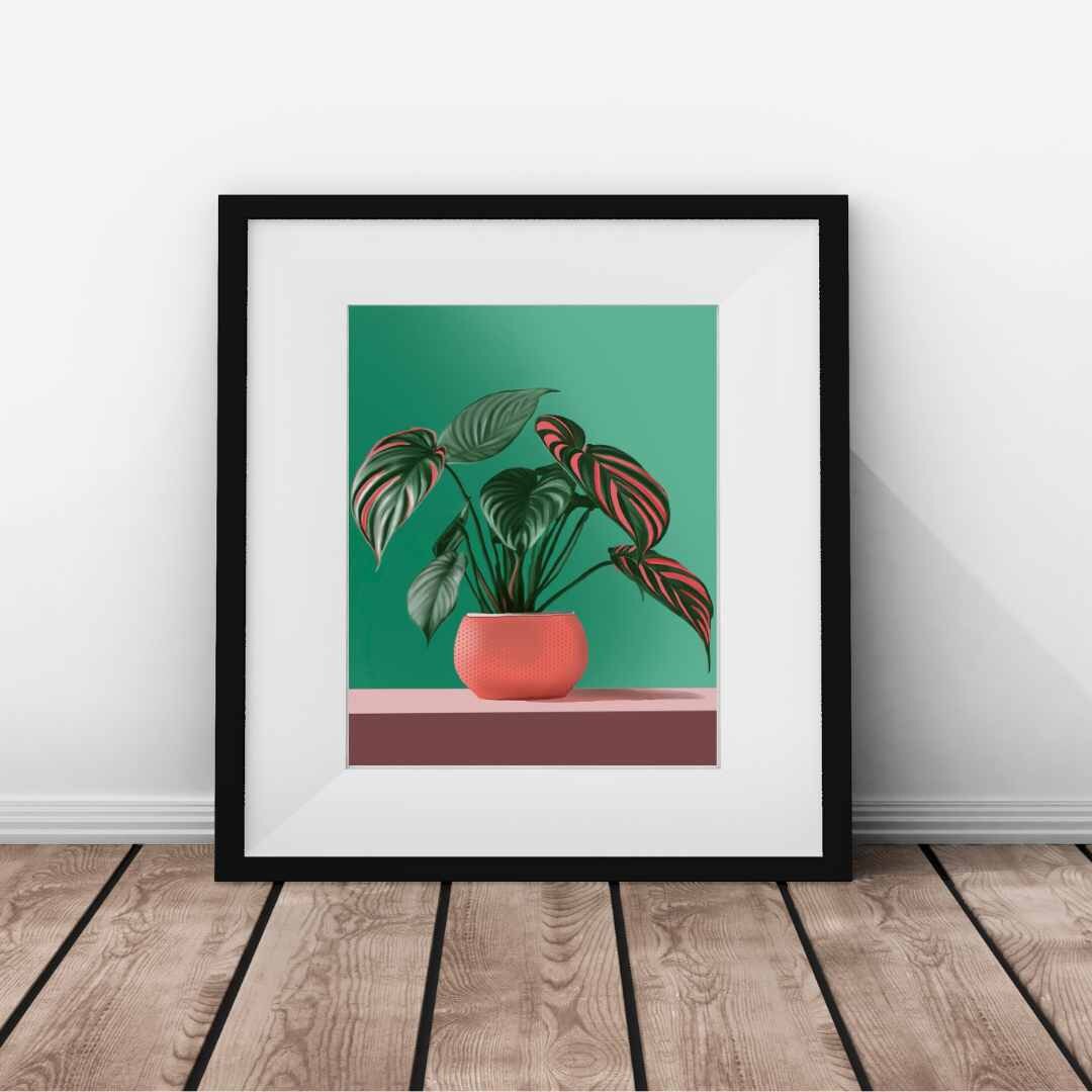Hyper-realistic Plant Drawing Print Botanical Art Print, Boho Home ...