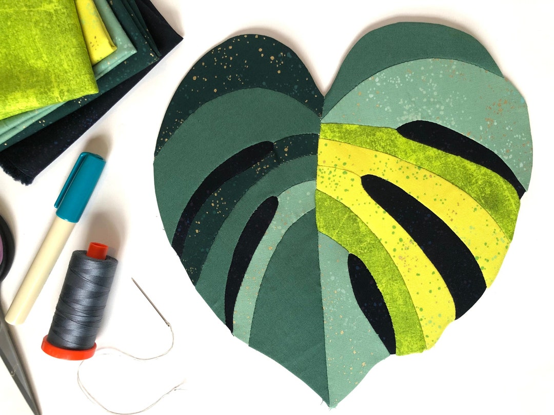 EPP Monstera Plant - English Paper Piecing Pattern, Quilt Pattern - Etsy