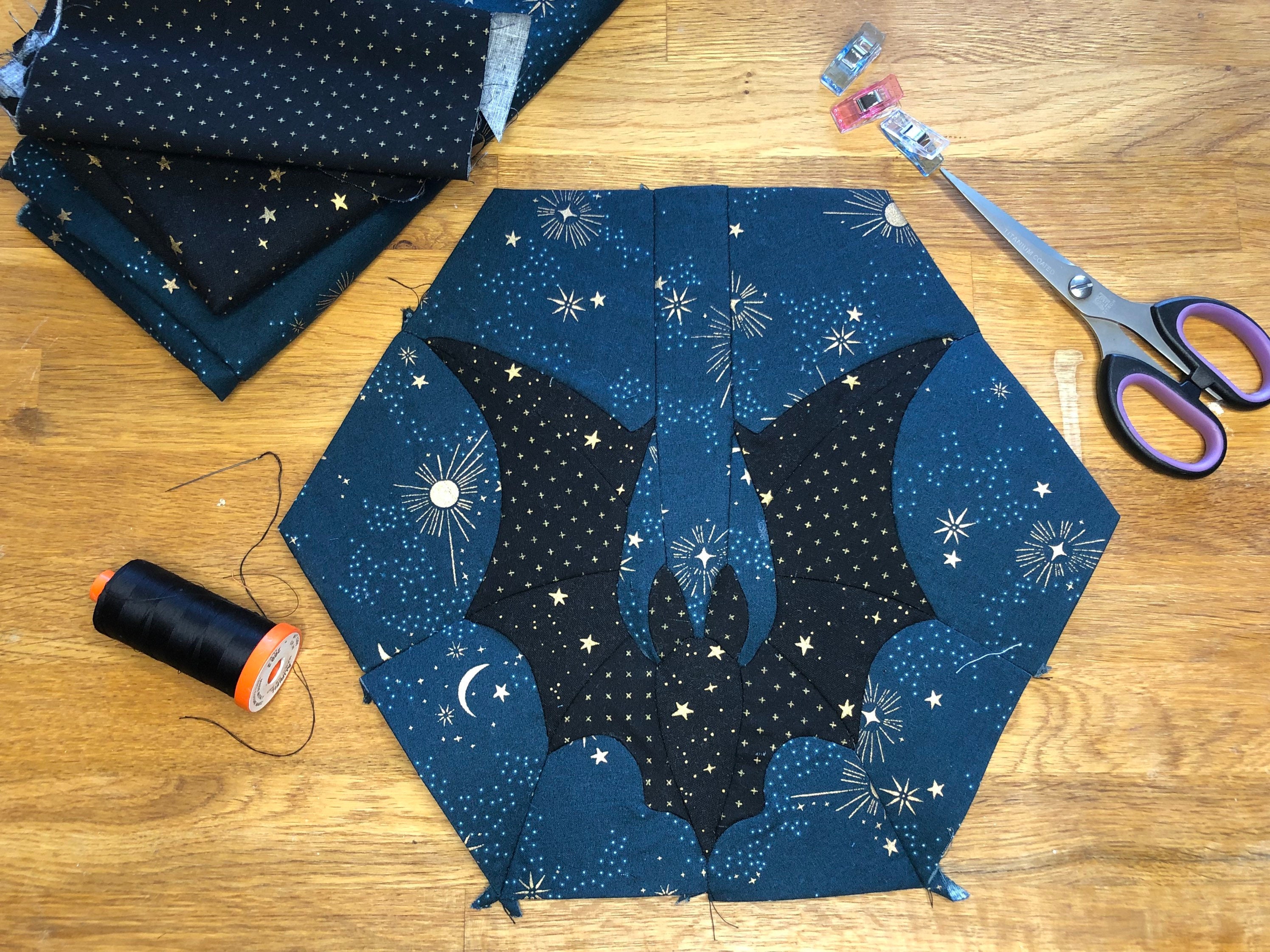 EPP Halloween Bat - English Paper Piecing Pattern, Quilt Pattern - Etsy