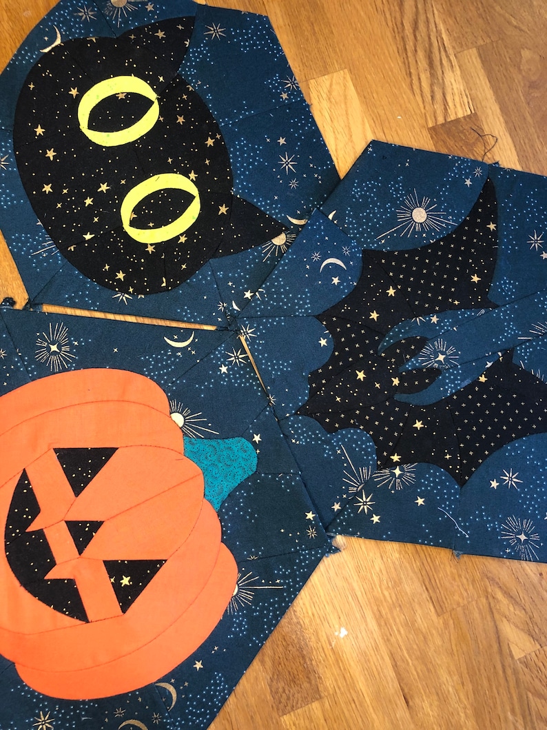 EPP Halloween Bat - English Paper Piecing Pattern, Quilt Pattern - Etsy