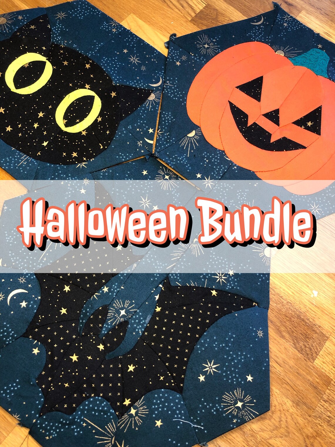 EPP Halloween Bundle Cat Bat Jack-o-lantern English - Etsy