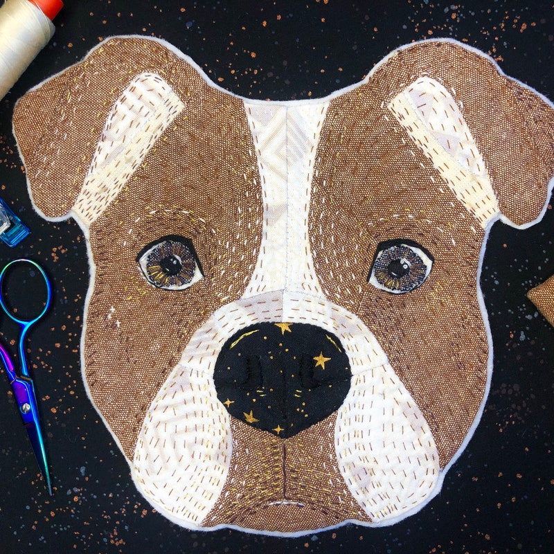 Paper Pieced Dog - Etsy