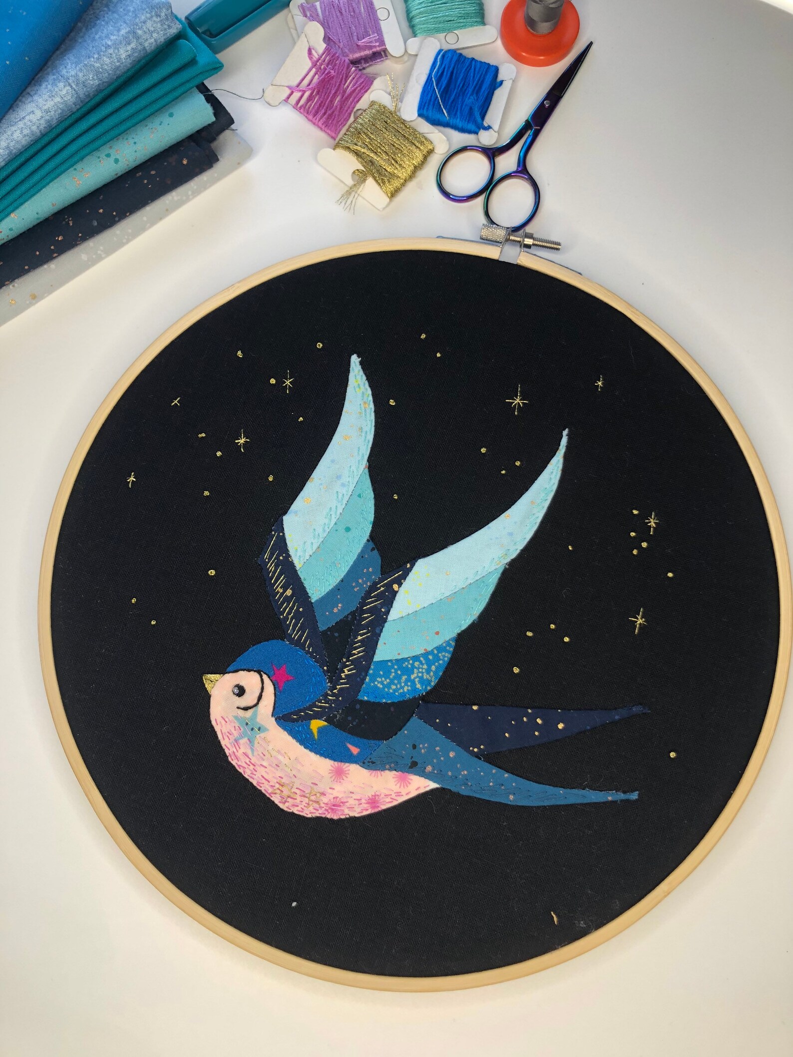 EPP Swallow Tattoo - English Paper Piecing Pattern, Quilt Pattern - Etsy