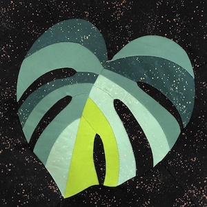 EPP Monstera Plant - English Paper Piecing Pattern, Quilt Pattern - Etsy