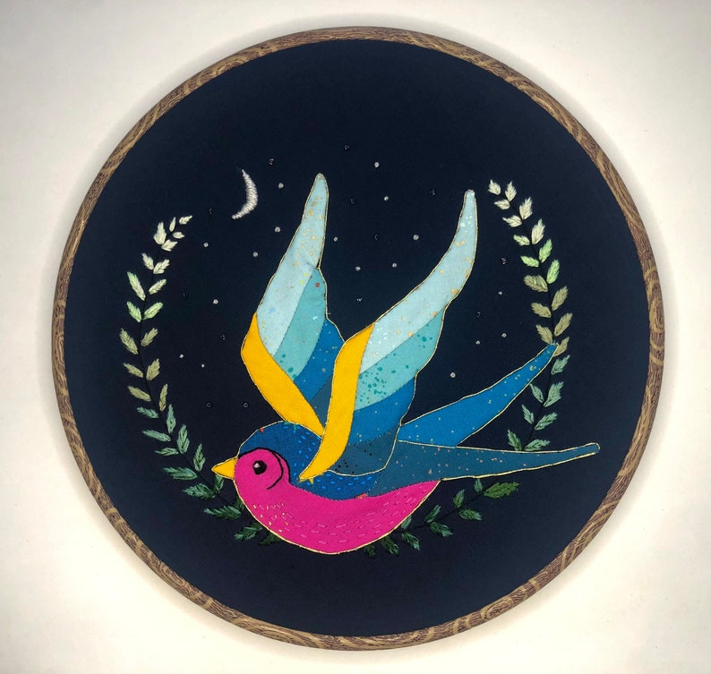 EPP Swallow Tattoo - English Paper Piecing Pattern, Quilt Pattern - Etsy