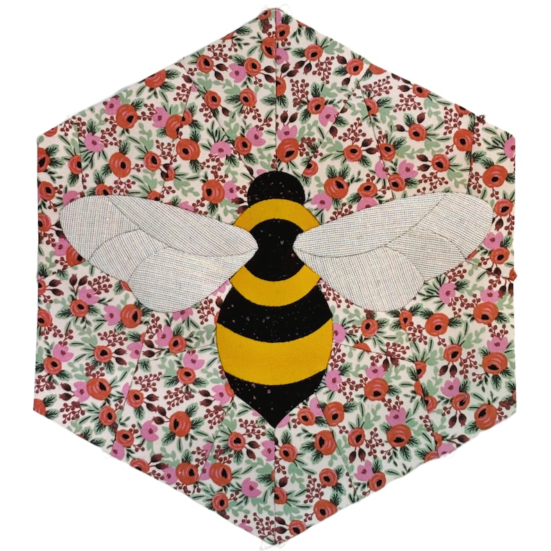EPP Bee English Paper Piecing Pattern, Quilt Pattern - Etsy