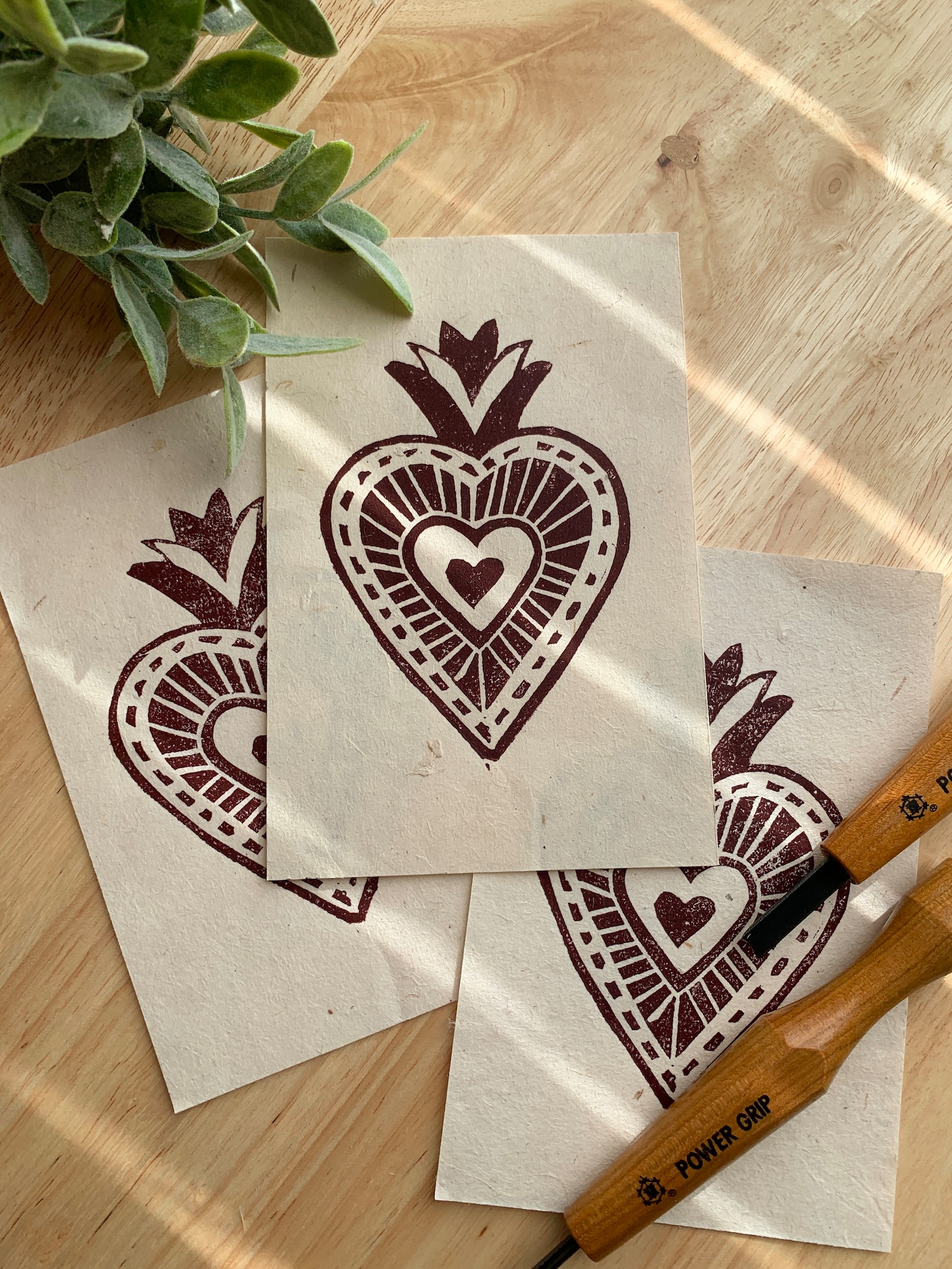Sacred Heart Art Print Heart Relief Print Mexican Sacred Heart Wall Art ...