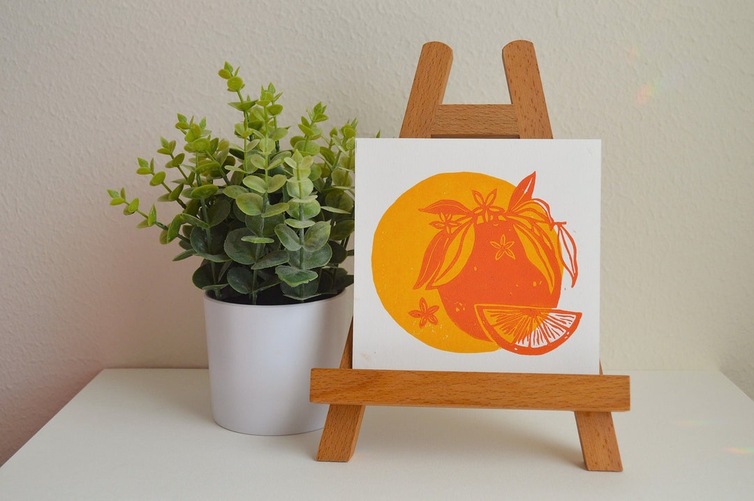 Orange Fruit Art Print - Kitchen Wall Art - Etsy