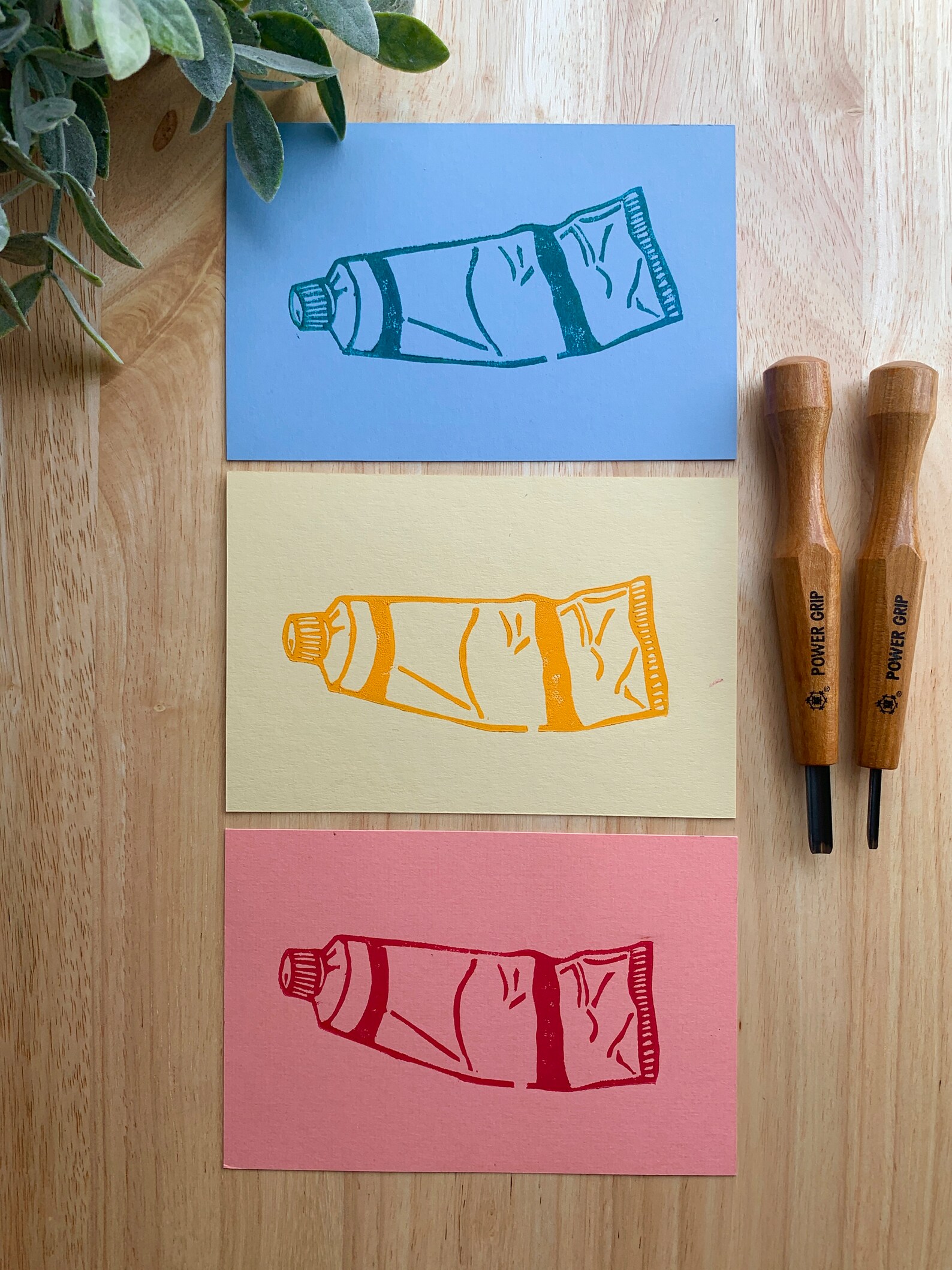 Monochromatic Paint Tube Art Print Paint Relief Print Paint Tube Wall ...