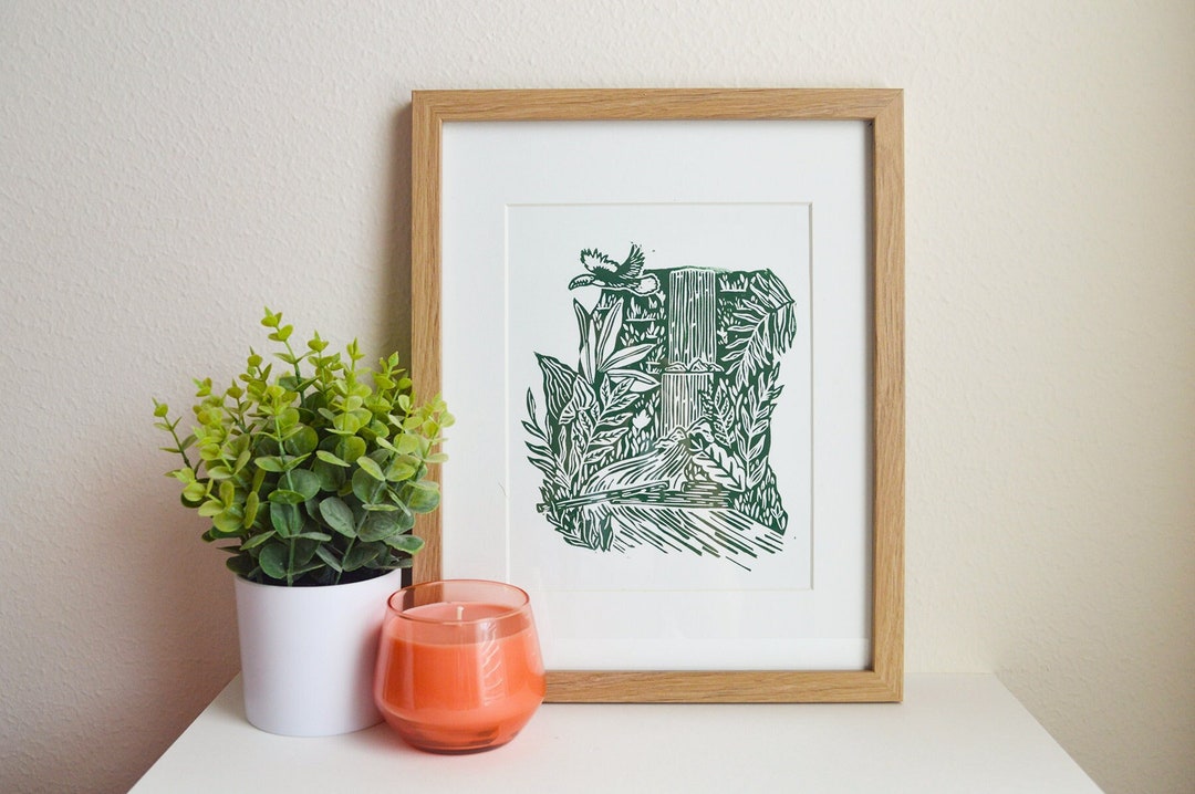 Rainforest Relief Print, 8x10 In. - Etsy