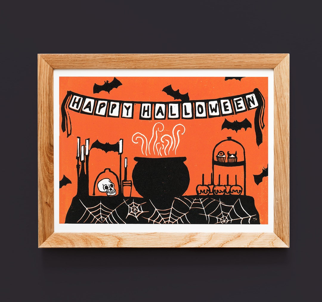 Halloween Decorations Art Print, Digital Download - Etsy