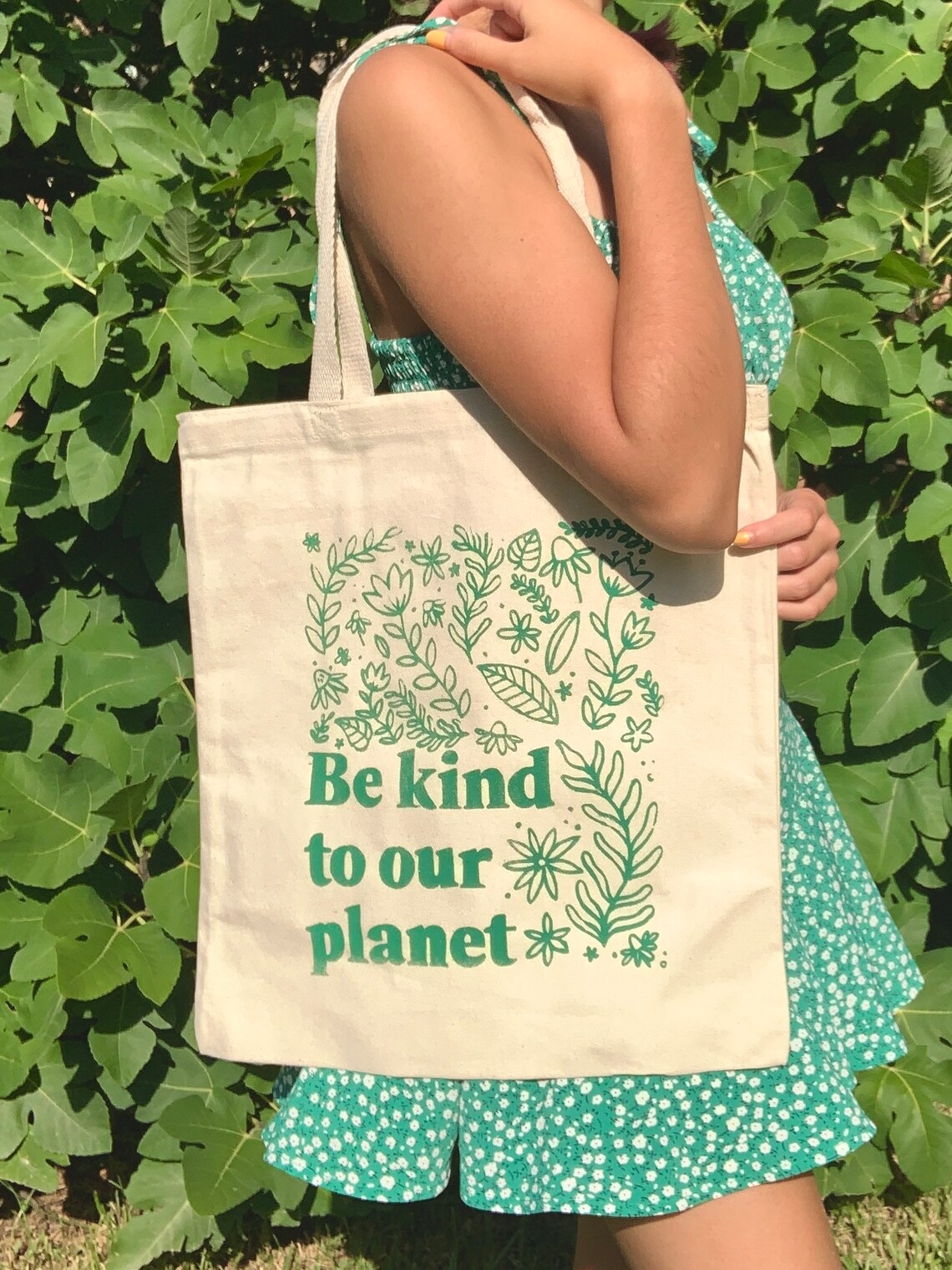 Be Kind to Our Planet Silkscreened Totebag - Etsy