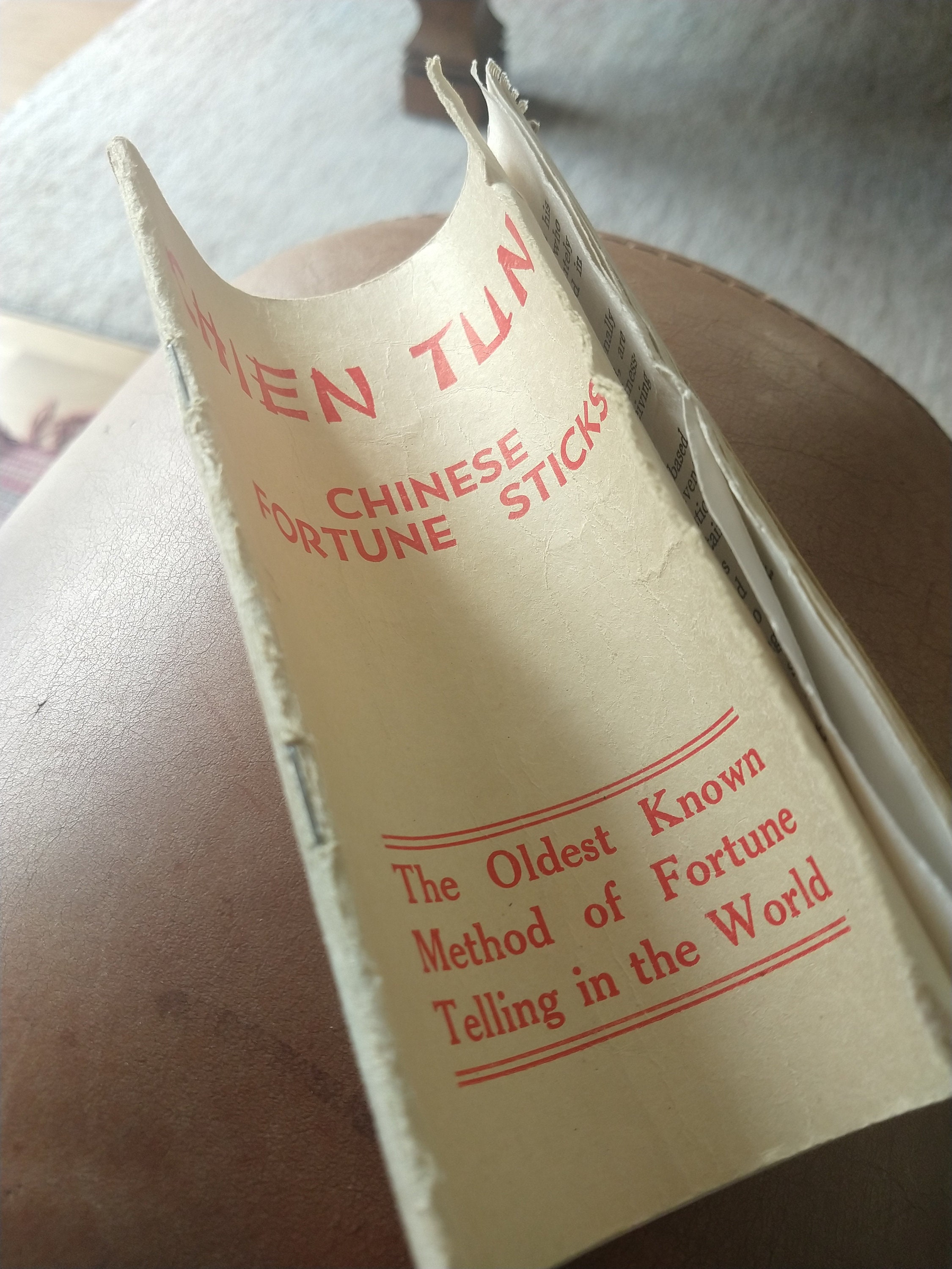 Vintage Chinese Fortune Sticks. Chien Tung, Meditation. Fortune ...