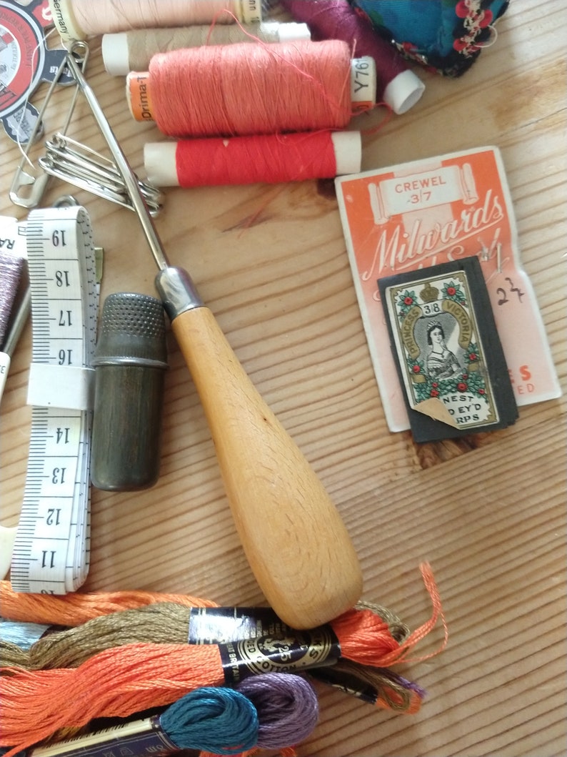 An Interesting Collection of Mainly Vintage Haberdashery in Harrods Tin ...