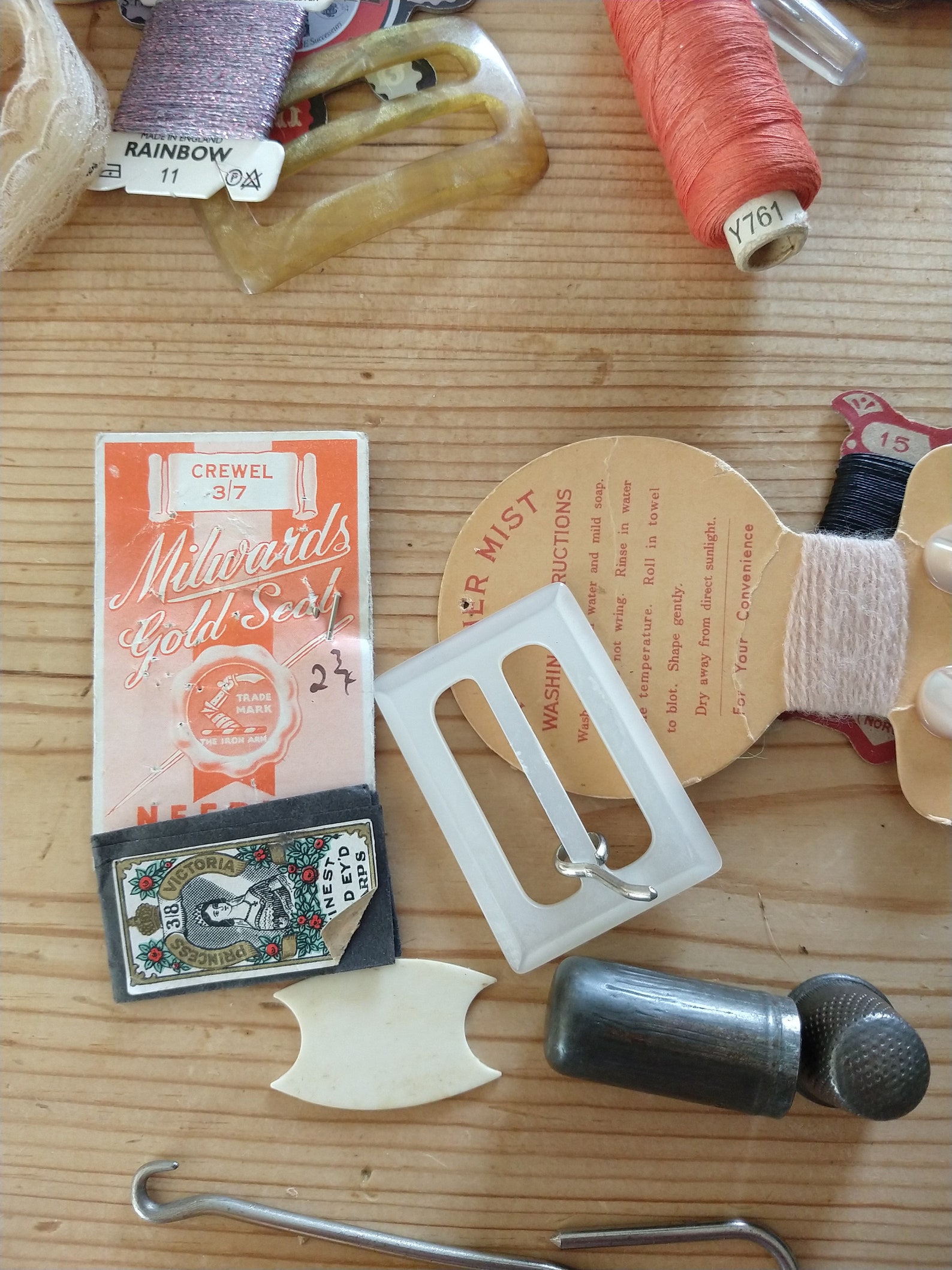 An Interesting Collection of Mainly Vintage Haberdashery in Harrods Tin ...