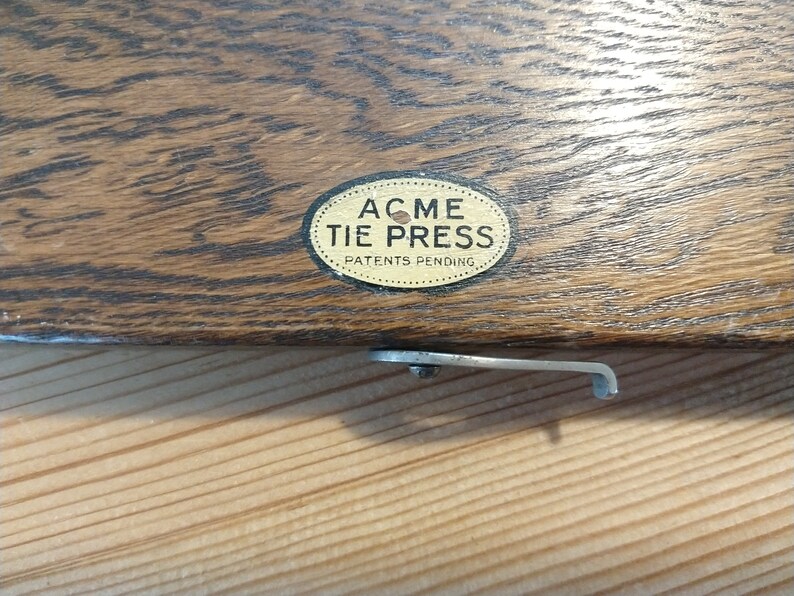 A Vintage Wooden Tie Press. Early ACME Tie Press. Tie - Etsy