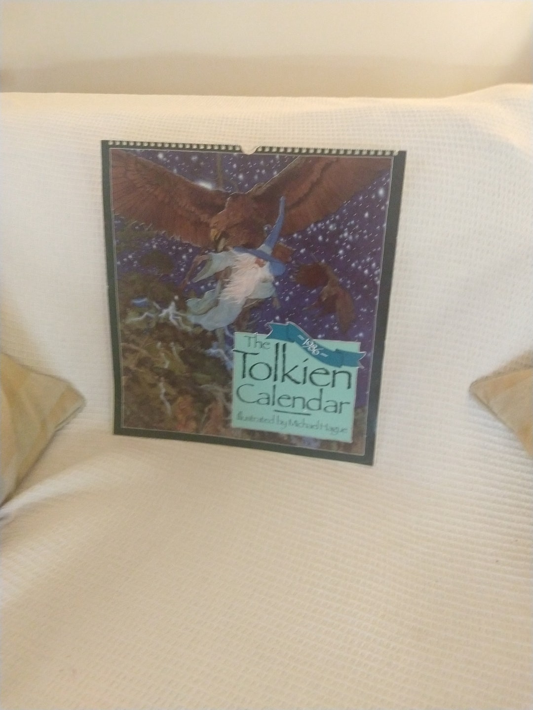 A Rare Large Vintage the Tolkien Calendar 1986. Illustrated by Michael ...