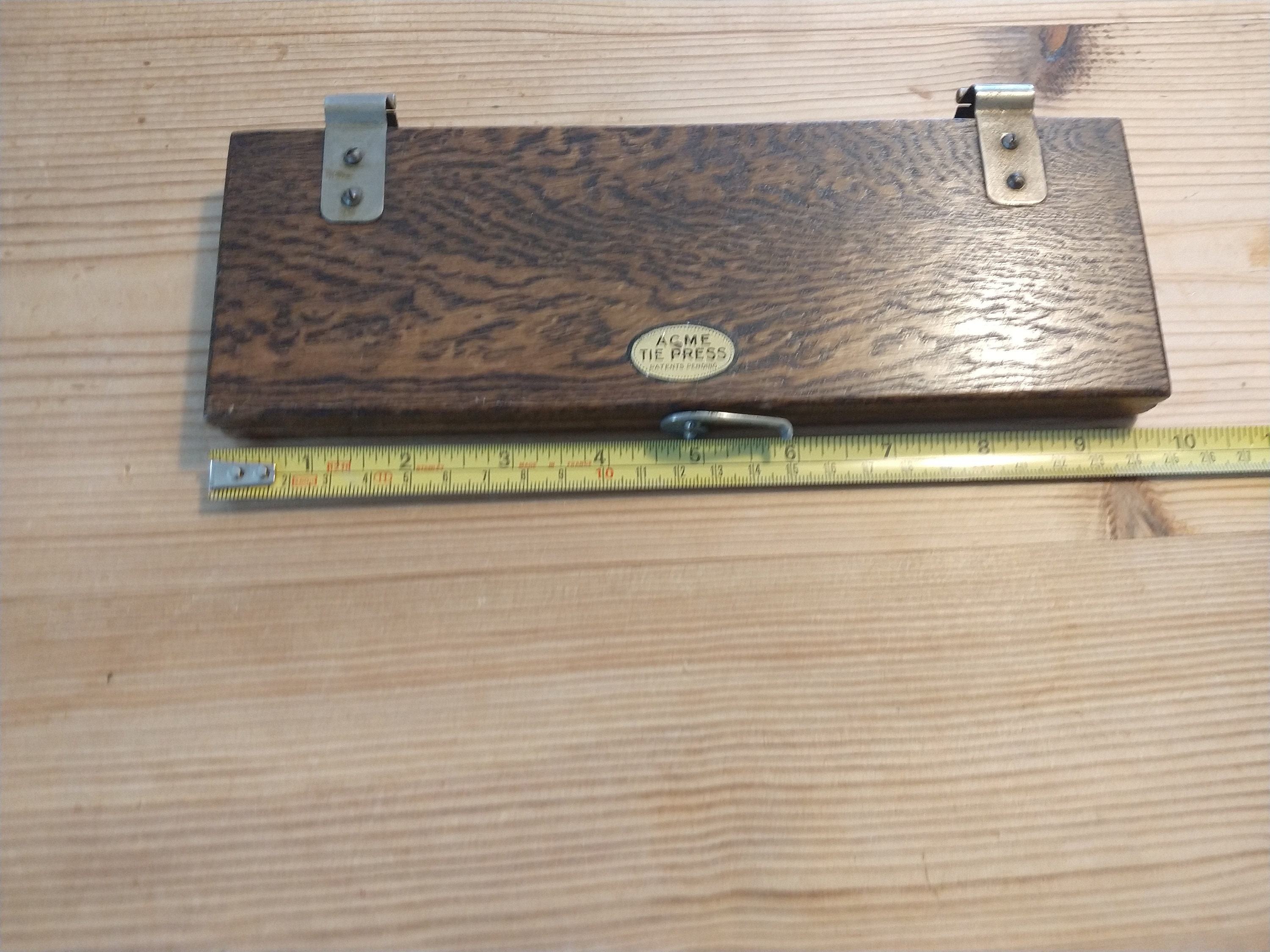 A Vintage Wooden Tie Press. Early ACME Tie Press. Tie Accessory. Treen ...