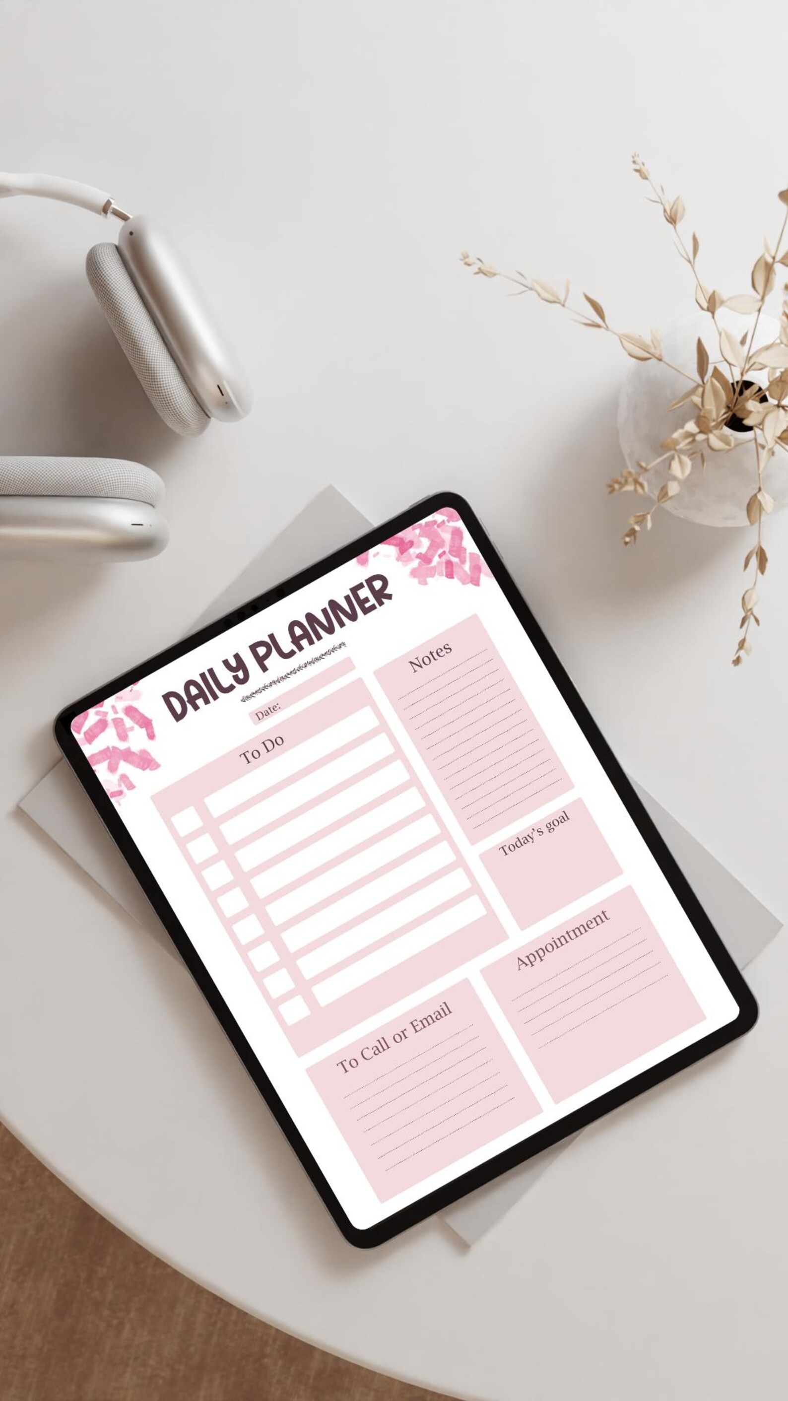 Daily Planner Printable | Minimalist Schedule | to Do List Planner ...