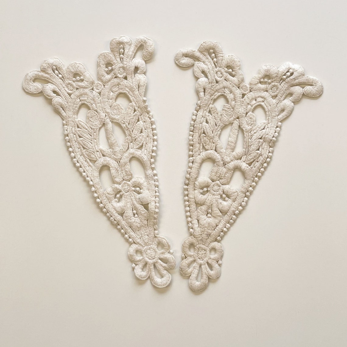 Cotton Lace Applique, Patch - off White, Natural(patch 3) - Etsy