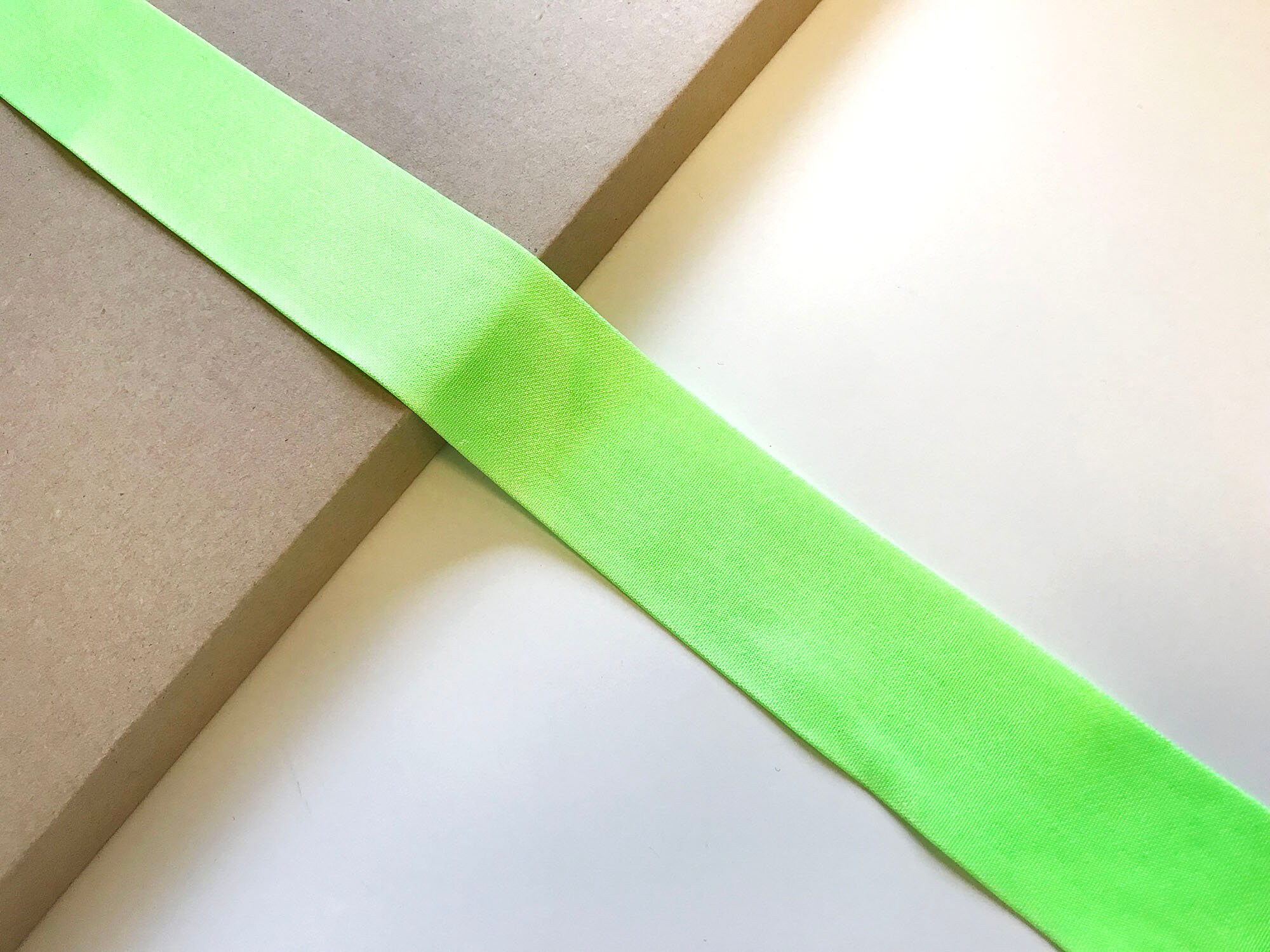 Neon green 1 1/2 elastic band trim