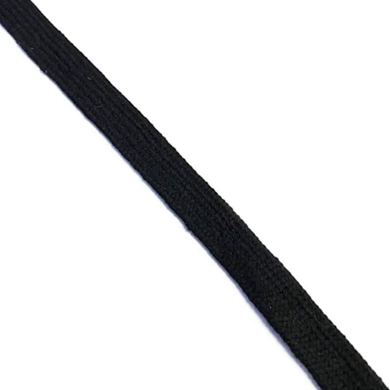 Black Cotton Draw Cord Strap 1/2" - Etsy