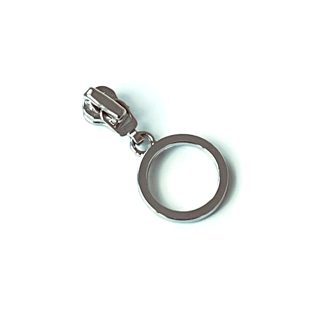 O Ring #3 Metal Zipper Pull With Slider - Nickel Silver, Made in Korea ...