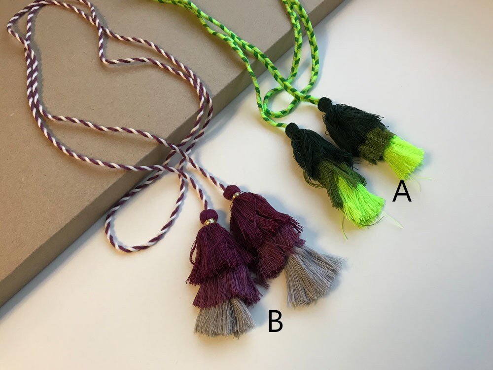 Multiple colors and layers TASSEL CORD STRING