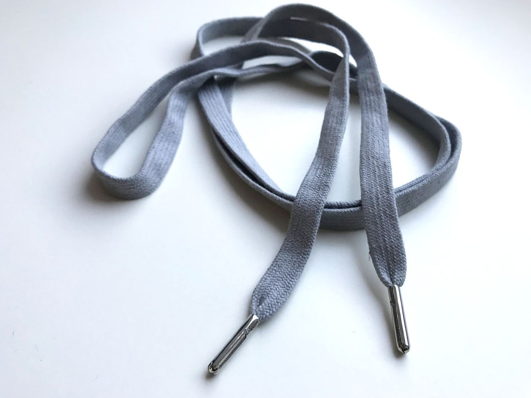 Grey Draw Cord Strap With Silver Tab(etc) - Etsy