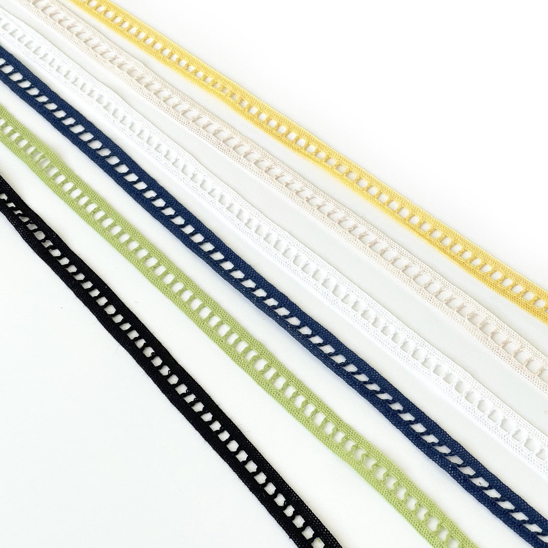 Various Color Options Cotton Ladder Shaped Lace Trim 1/2" Width (LT31 ...