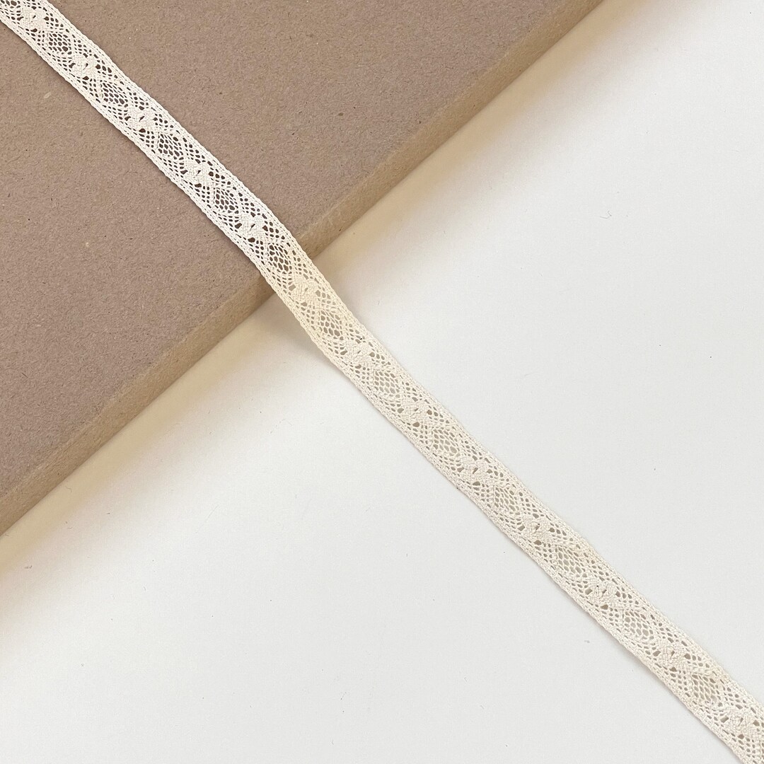 Natural 5/8" Width Cotton Edge Lace Trim (LT20) - Etsy