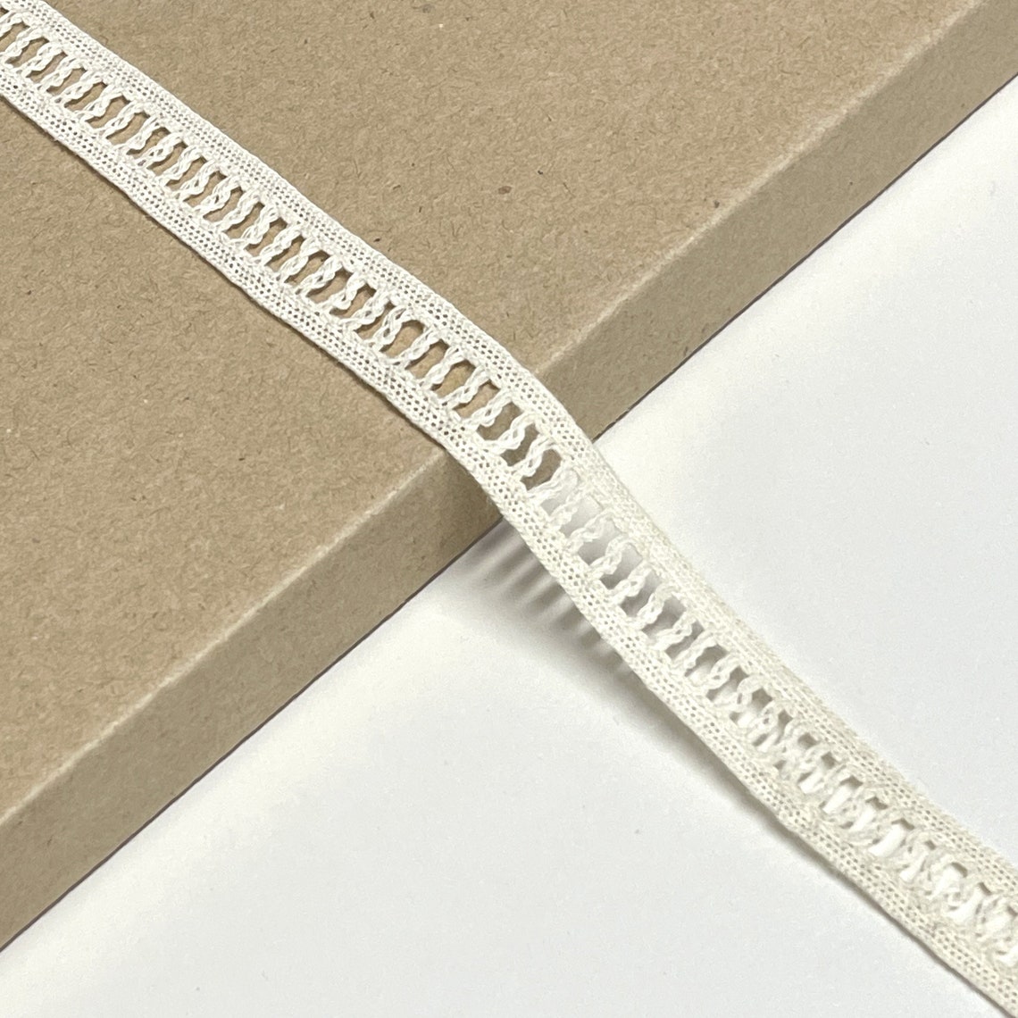 Natural 1/2" Width Cotton Edge Lace Trim - Ladder Shape (LT14) - Etsy