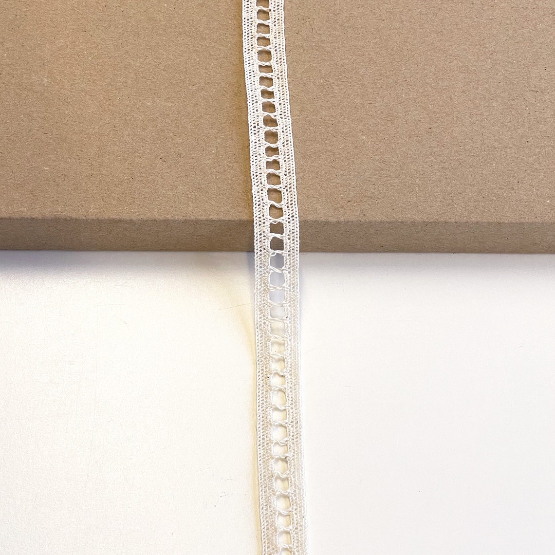 Natural 5/8 Width Cotton Edge Lace Trim Ladder Shape | Etsy