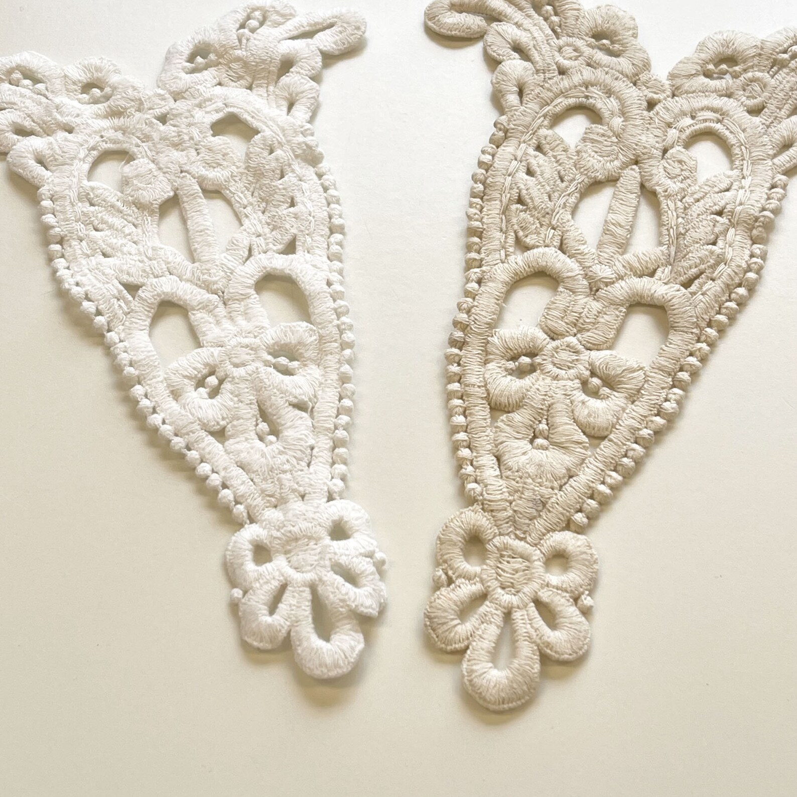 Cotton Lace Applique, Patch - off White, Natural(patch 3) - Etsy
