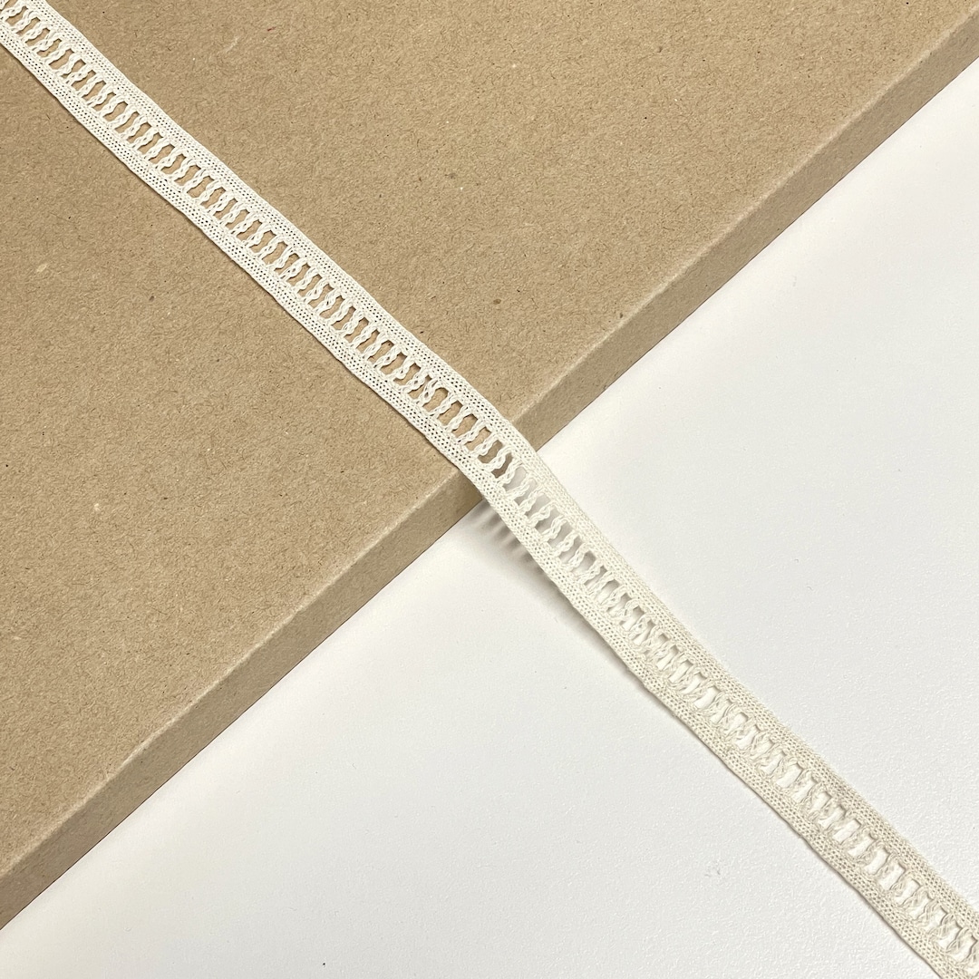 Natural 1/2" Width Cotton Edge Lace Trim - Ladder Shape (LT14) - Etsy